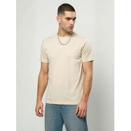 Kurzarmhemd Kappa "Kappa T-shirt Kmcafers", Herren, Gr. L, Normalgr&ouml;&szlig;en, beige fog, Obermaterial: 100% Baumwolle, Hemden