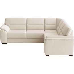 Sit & More Ecksofa SIT & MORE "Montego", creme, B:255cm H:88cm T:225cm, 95% Polyester, 9% Polyamid, Sofas, Ecksofa, wahlweise mit Bettfunktion und Schubkasten