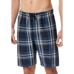 Bermudas Schiesser "Mix + Relax", Herren, Gr. 48, N-Gr, 914, sonstiges, Web, Obermaterial: 100% Baumwolle, bequem kniefrei, Hosen Bermudas, kariert, Gummizug, Bindeband