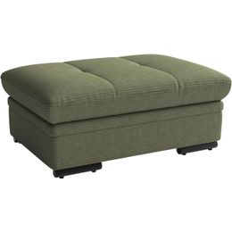 Sit & More Polsterhocker SIT & MORE "Viola", olive, B:102cm H:43cm T:68cm, 100% Polyester, Hocker, Polsterhocker, mit praktischen Stauraum