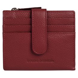 Geldb&ouml;rse Bruno Banani "SAMEA", Herren, bordeaux, Leder, leicht gl&auml;nzend, unifarben, Kleinlederwaren, echt Leder
