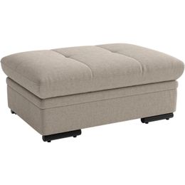 Sit & More Polsterhocker SIT & MORE "Viola", taupe, B:102cm H:43cm T:68cm, 95% Polyester, 5% Polyamid, Hocker, Polsterhocker, mit praktischen Stauraum
