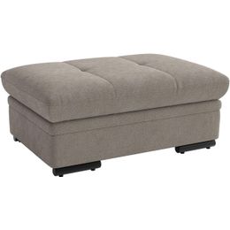 Sit & More Polsterhocker SIT & MORE "Viola", taupe, B:102cm H:43cm T:68cm, 100% Polyester, Hocker, Polsterhocker, mit praktischen Stauraum