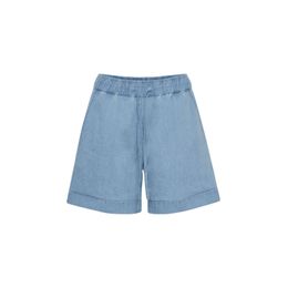 Shorts oxmo "Jeansshorts OXLillith", Damen, Gr. 40, N-Gr, blau (light blau denim), Obermaterial: 98% Baumwolle CO. 2% Elasthan EL., Hosen Shorts