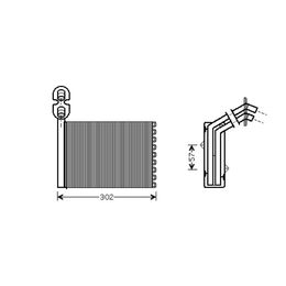 Valeo W&auml;rmetauscher, Innenraumheizung 812324 f&uuml;r Ford VW