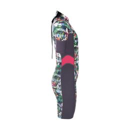 Tchibo - F2 Damen-Neoprenanzug &raquo;Happiness Shorty&laquo; - Damen - Gr. L - mehrfarbig/gebl&uuml;mt
