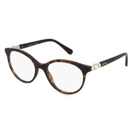 Swarovski 0SK2019 Brille Damen | Fassung: Vollrand, Rund, Havanna Dunkel