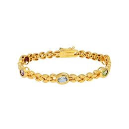 Armband Lady, gold (silber vergoldet 925, silber vergoldet 925), Armb&auml;nder, Damen, Silber 925 (Sterlingsilber), Armband