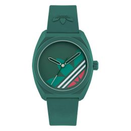 Quarzuhr adidas originals "Project Three", gr&uuml;n, gr&uuml;n, Armbanduhren, Herren, Quarzuhr, Armbanduhr, Damenuhr, Herrenuhr, analog