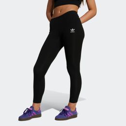 Leggings adidas originals "RIBBED KIDS", M&auml;dchen, Gr. 164, N-Gr, schwarz (schwarz,), Obermaterial: 46% Baumwolle, 45% Viskose, 9% Elasthan, Hosen Leggings, f&uuml;r Kinder, sportlicher Stil, aus Baumwolle, Viskose und Elasthan