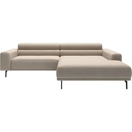Sch&ouml;ner Wohnen Kollektion Ecksofa "Tossa, Modernes Design trifft smarte Funktione, Breite 258 cm", beige (taupe), B:258cm H:71cm T:217cm, 100% Polyester, SCH&Ouml;NER WOHNEN-KOLLEKTION, Sofas, Ecksofa, Motorischer Sitzvorzug, Kopfteil-Funktion & Saugroboter-H&ouml;he