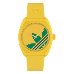Quarzuhr adidas originals "Project Three", gelb, gelb, Armbanduhren, Herren, Quarzuhr, Armbanduhr, Damenuhr, Herrenuhr, analog