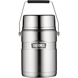 Thermobeh&auml;lter Thermos "Stainless King", silber (edelstahlfarben), Edelstahl, Lebensmittelaufbewahrungsbeh&auml;lter, 1,2 Liter