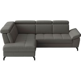 Sit & More Ecksofa SIT & MORE "Vanity", mocca, B:254cm H:84cm T:197cm, Sofas, Ecksofa, Inkl.Sitz-,Kopf-und Armteilverstellung