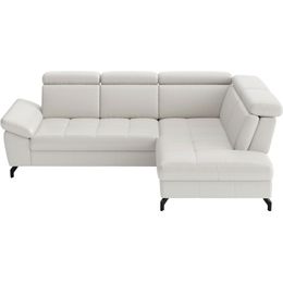 Sit & More Ecksofa SIT & MORE "Vanity", reinwei&szlig;, B:254cm H:84cm T:197cm, Sofas, Ecksofa, Inkl.Sitz-,Kopf-und Armteilverstellung