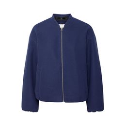 Wintermantel Ichi "Jacke IHJANNET", Damen, Gr. 36, blau (patriot blau), Obermaterial: 100% Polyester PES., M&auml;ntel Wintermantel