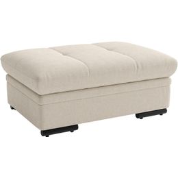 Sit & More Polsterhocker SIT & MORE "Viola", creme, B:102cm H:43cm T:68cm, 95% Polyester, 5% Polyamid, Hocker, Polsterhocker, mit praktischen Stauraum
