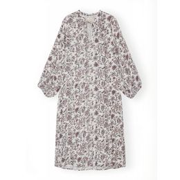 Jerseykleid MOSHI MOSHI MIND "moshi moshi mind Dress Alora", Damen, Gr. L/XL, wei&szlig;, blau, marron, Obermaterial: 100% Baumwolle, Kleider Jerseykleid