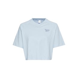 T-Shirt Reebok "ICON ELEMENTS TEE/Y2K BLUE", Damen, Gr. M, blau (y2k blau), Obermaterial: 100% Baumwolle, Shirts T-Shirt