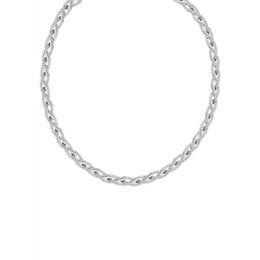 Collier Lady, silberfarben, Halsketten, Damen, ca. 50 + 5cm, Edelstahl, Collier