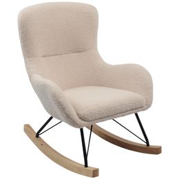 Livetastic Kinder-Schaukelstuhl Dora, Creme, Holz, Metall, Textil, Kautschukholz, massiv, 55x70x63 cm, Bsci, Kinder- & Jugendzimmer, Kinderm&ouml;bel, Kindersitzm&ouml;bel & -tische, Kindersessel & -sofas
