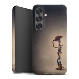 DeinDesign Galaxy S25 Handy Premium Case Smartphone Handyh&uuml;lle Schutzh&uuml;lle gl&auml;nzend Disney Pixar Toy Story Woody Premium Case