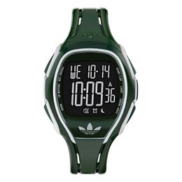 Digitaluhr adidas originals "Athletics One", gr&uuml;n, Armbanduhren, Herren, Digitaluhr, Quarzuhr, Armbanduhr, Herrenuhr, digital, Monat, Tag, Wochentag, Timer