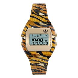 Digitaluhr adidas originals "Digital Two", gelb (goldfarben), Armbanduhren, Herren, Digitaluhr, Quarzuhr, Armbanduhr, Damenuhr, Herrenuhr, Edelstahlarmband, digital