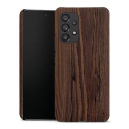 DeinDesign Galaxy A53 5G Handy Premium Case Smartphone Handyh&uuml;lle Schutzh&uuml;lle matt Nut Tree Wood Wooden Look Premium Case