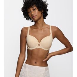 B&uuml;gel-BH Triumph "Wild Rose Sensation", Damen, Gr. 85, Cup F, beige, Spitze, Obermaterial: 53% Polyester, 33% Polyamid, 14% Elasthan, BHs B&uuml;gel-BH, formende Spitze, mittlerer Shape-Effekt