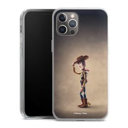 DeinDesign iPhone 12 Pro Max Handy Silikon H&uuml;lle Case transparent Handyh&uuml;lle Disney Pixar Toy Story Woody Silikon Case