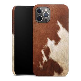 DeinDesign iPhone 12 Pro Max Handy Premium Case Smartphone Handyh&uuml;lle Schutzh&uuml;lle matt Fur Cow Animal Look Premium Case