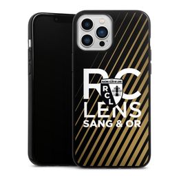 DeinDesign iPhone 13 Pro Max Handy Silikon H&uuml;lle Case schwarz Handyh&uuml;lle Racing Club De Lens Rcl Rc Lens