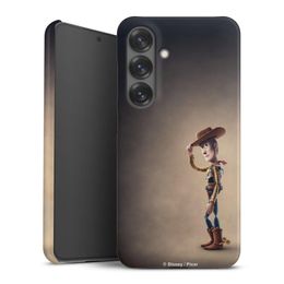 DeinDesign Galaxy S25 Handy Premium Case Smartphone Handyh&uuml;lle Schutzh&uuml;lle matt Disney Pixar Toy Story Woody Premium Case