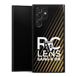 DeinDesign Galaxy S22 Ultra Handy Silikon H&uuml;lle Case schwarz Handyh&uuml;lle Racing Club De Lens Rcl Rc Lens