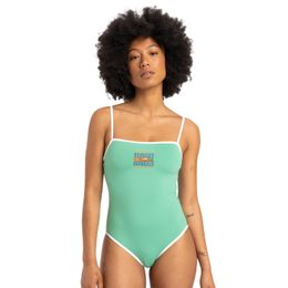 Badeanzug Quiksilver "Veniza", Damen, Gr. XL, gr&uuml;n (gr&uuml;n spruce), Obermaterial: 87% Nylon, 13% Elasthan;, Badeanz&uuml;ge Badeanzug