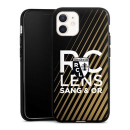 DeinDesign iPhone 12 mini Handy Silikon H&uuml;lle Case schwarz Handyh&uuml;lle Racing Club De Lens Rcl Rc Lens