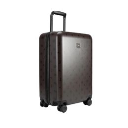 JOOP! Hartschalen-Trolley JOOP "decoro volare trolleycase vz 4w", Gr. B/H/T: 38,9cm x 55,5cm x 22,5cm 38 l, braun, Polycarbonat, Basic, Koffer, Hartschalen-Koffer mit 4 Rollen
