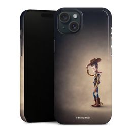 DeinDesign iPhone 15 Plus Handy Premium Case Smartphone Handyh&uuml;lle Schutzh&uuml;lle gl&auml;nzend Disney Pixar Toy Story Woody Premium Case