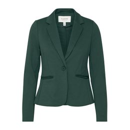 Blusenblazer B.Young "Blazer RIZETTA", Damen, Gr. 36, gr&uuml;n (sycamore), Obermaterial: 74% Polyester PES. 22% Viskose CV. 4% Elasthan EL., Blazer Blusenblazer