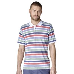 Poloshirt Casamoda "Casamoda Polo-Shirt gestreift", Herren, Gr. L, rot, 50% Baumwolle, 50% Polyester, Shirts