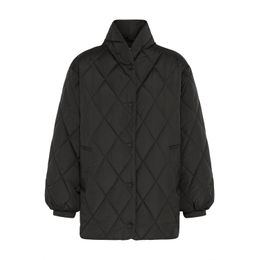 Wintermantel Ichi "Jacke IHHANSA", Damen, Gr. 38, schwarz, Obermaterial: 100% Polyester PES., M&auml;ntel Wintermantel