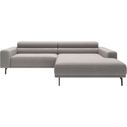Sch&ouml;ner Wohnen Kollektion Ecksofa "Tossa, Modernes Design trifft smarte Funktione, Breite 258 cm", grau (light, grau), B:258cm H:71cm T:217cm, 100% Polyester, SCH&Ouml;NER WOHNEN-KOLLEKTION, Sofas, Ecksofa, Motorischer Sitzvorzug, Kopfteil-Funktion & Saugroboter-H&ouml;he