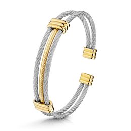 Armreif Lady, grau, grau, Armb&auml;nder, Damen, Edelstahl, Armreif