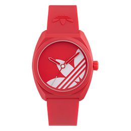 Quarzuhr adidas originals "Project Three", rot, rot, Armbanduhren, Herren, Quarzuhr, Armbanduhr, Damenuhr, Herrenuhr, analog