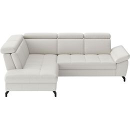 Sit & More Ecksofa SIT & MORE "Vanity", reinwei&szlig;, B:254cm H:84cm T:197cm, Sofas, Ecksofa, Inkl.Sitz-,Kopf-und Armteilverstellung
