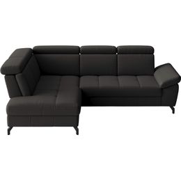 Sit & More Ecksofa SIT & MORE "Vanity", schwarz, B:254cm H:84cm T:197cm, Sofas, Ecksofa, Inkl.Sitz-,Kopf-und Armteilverstellung