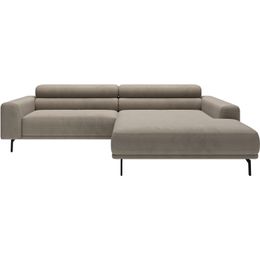 Sch&ouml;ner Wohnen Kollektion Ecksofa "Tossa, Modernes Design trifft smarte Funktione, Breite 258 cm", beige (sand), B:258cm H:71cm T:217cm, 95% Polyester, 5% Nylon, SCH&Ouml;NER WOHNEN-KOLLEKTION, Sofas, Ecksofa, Motorischer Sitzvorzug, Kopfteil-Funktion & Saugroboter-H&ouml;he