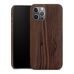 DeinDesign iPhone 12 Pro Max Handy Premium Case Smartphone Handyh&uuml;lle Schutzh&uuml;lle matt Wooden Look Wood Nut Tree Premium Case