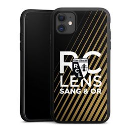 DeinDesign iPhone 11 Handy Premium Silikon H&uuml;lle Handyh&uuml;lle schwarz Case Rcl Rc Lens Racing Club De Lens Silikon Premium Case